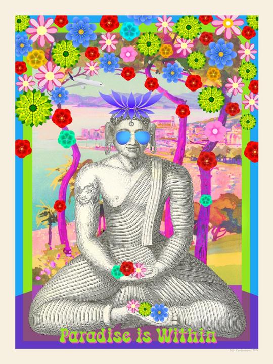 MF Cardamone: "_Paradise is Within_" Art Print | Powered by Givergy