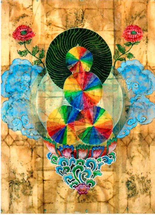 Mary DeVincentis: Rainbow Buddha Art Print | Powered by Givergy